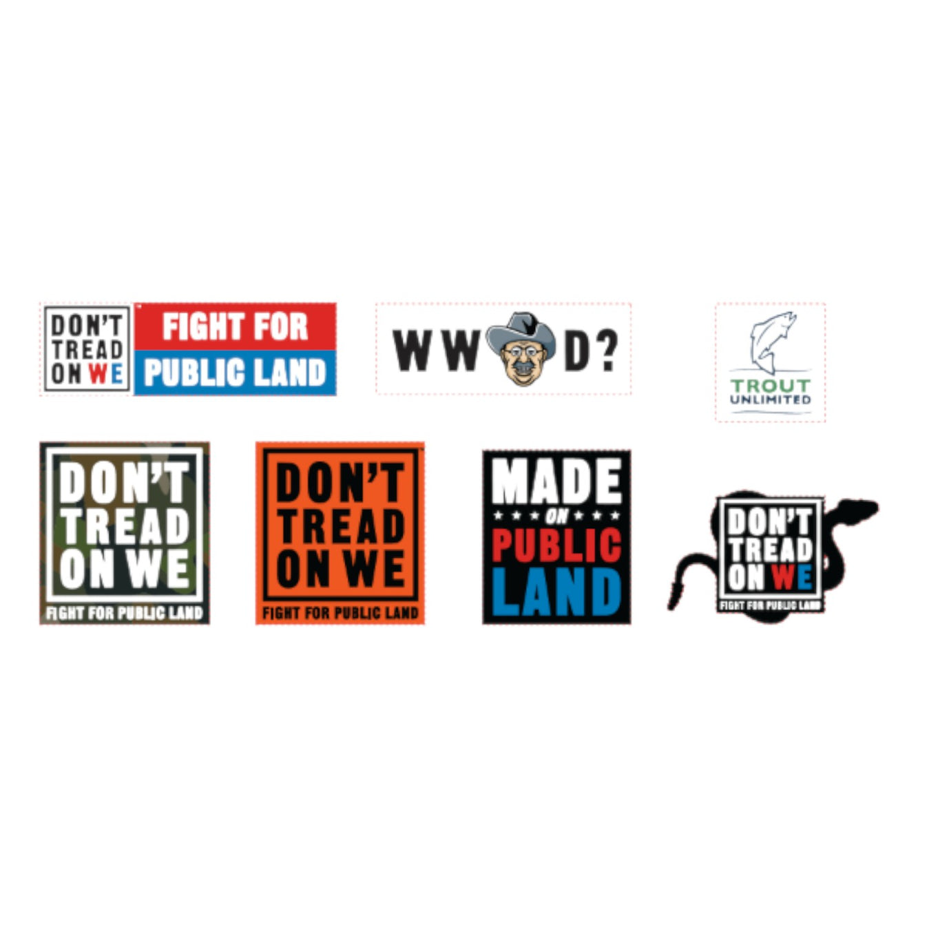 Public Lands Sticker Pack – Trout Unlimited